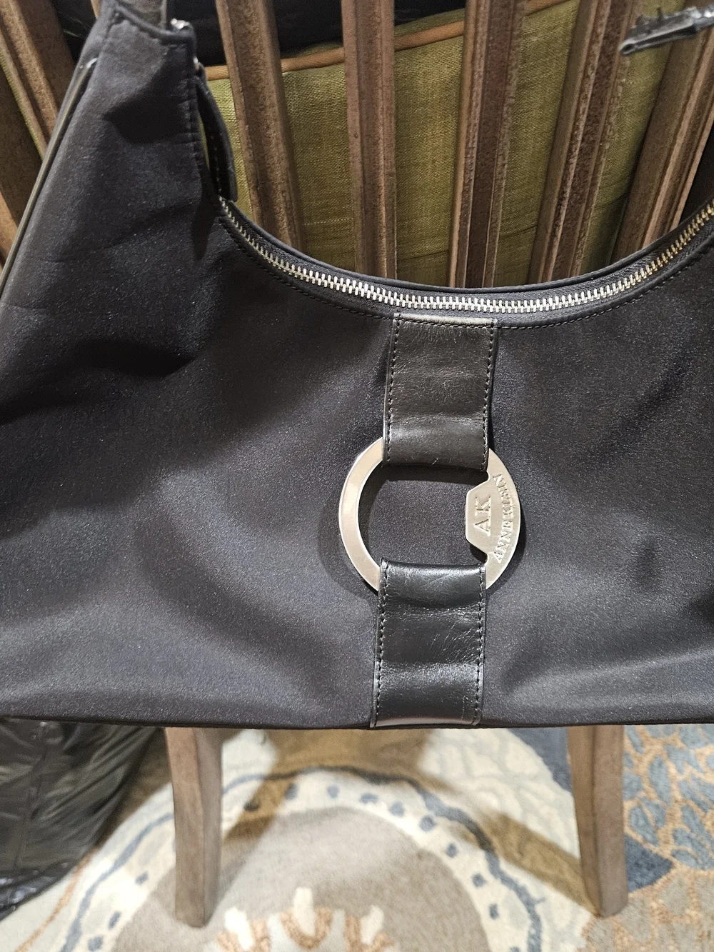 Anne Klein | Bags | Vintage 99s Anne Klein Black Shoulder Bag With ...